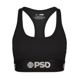PSD Damen T-Shirt-BH "PSD BLK SLD PB", Gr. Sschwarz, 78% Polyester, 22% Elasthan, BHs