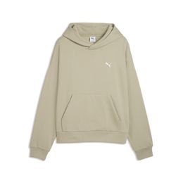 Hoodie Puma "Wardrobe Essentials Boxy Fleece Hoodie Herren", Herren, Gr. XS, pebble gray beige, Obermaterial: 66% Baumwolle, 34% Polyester. Seitentasche &ndash; Oben: 100% Baumwolle, Sweatshirts Hoodie