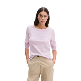 Marc O'Polo Langarmshirt MARC O'POLO "aus weichem Baumwoll-Single-Jersey", Damen, Gr. S, dried rose, Obermaterial: 100% Baumwolle, unifarben, Basic, regular fit, U-Boot-Ausschnitt, Rippb&uuml;ndchen, Shirts Langarmshirt