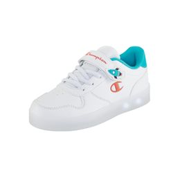 Sneaker Champion "GLW B PS", Damen, Gr. 35, wht, dtq, koi, Synthetik, Schuhe Sneaker, mit cooler Blinkfunktion