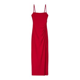 Bershka Kleid Damen Gr&ouml;&szlig;e 34 rot Winterkleid