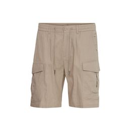 Shorts FQ1924 "Shorts FQHenry", Herren, Gr. L, N-Gr, beige (crockery), Obermaterial: 55% Baumwolle CO. 45% Leinen LI., Hosen Shorts