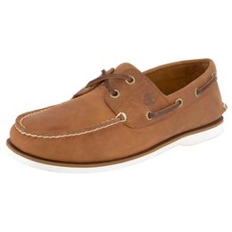 Bootsschuh Timberland "CLASSIC BOAT BOAT SHOE", Herren, Gr. 44,5, braun, Leder, Schuhe Bootsschuh, Classic Bootsschuh aus Timberland Premium Leder, Topseller