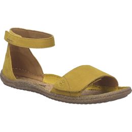 Sandale Josef Seibel "Caitlyn 02, safran", Damen, Gr. 37, gelb (safran), Obermaterial: 100% Rindsleder Leather cow., Schuhe Sandale