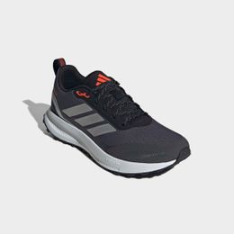 Laufschuh adidas Performance "RUNFALCON 5 TR", Herren, Gr. 42,5, silber (core schwarz, silber metallic, carbon), Synthetik, Textil, Schuhe Laufschuh