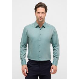 Langarmhemd Eterna "MODERN FIT", Herren, Gr. 42, Normalgr&ouml;&szlig;en, kiwi, 100% Baumwolle, tailliert, Manschette, Hemden, NON IRON (b&uuml;gelfrei)