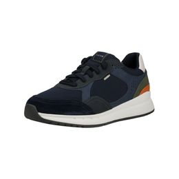 Sneaker Geox "Geox Sneaker Lederimitat/Textil", Herren, Gr. 42, avio, Lederimitat, Textil, Schuhe Sneaker