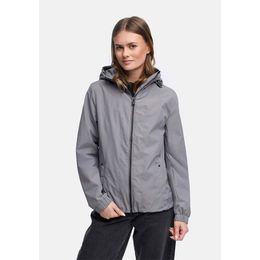Outdoorjacke Marikoo "Yoshikoo", Damen, Gr. L, grau, Obermaterial: 100% Polyester. Futter: 100% Polyester. Wattierung: 100% Polyester. &Auml;rmelfutter: 100% Polyester, Jacken Outdoorjacke, Sportliche Funktionsjacke mit Kapuze und hochschlie&szlig;endem Kragen