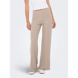 Loungehose Only Play "ONPSEREN HW RIB STR PNT NOOS", Damen, Gr. M (38), N-Gr, string, Jersey, Obermaterial: 65% Polyester, 30% Viskose, 5% Elasthan, unifarben, loose fit normal, Hosen Loungehose