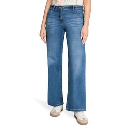 Slim-fit-Jeans Betty Barclay "Damen mit Strass", Damen, Gr. 42, Normalgr&ouml;&szlig;en, blau, Denim/Jeans, Obermaterial: 98% Baumwolle, 2% Elasthan, Basic, slim fit, Jeans Slim-fit-Jeans