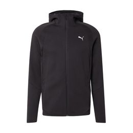 Puma Sportsweatjacke 'Evostripe' Herren Gr&ouml;&szlig;e S schwarz / wei&szlig;