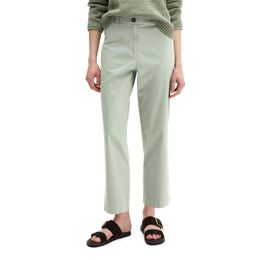 Marc O'Polo Chinohose MARC O'POLO "aus Baumwoll-Stretch-Twill", Damen, Gr. 44, Normalgr&ouml;&szlig;en, fresh sage, Twill, Obermaterial: 97% Baumwolle, 3% Elasthan, unifarben, regular fit kn&ouml;chelfrei, Hosen Chinohose