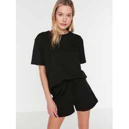Trendyol Shorty Damen Gr&ouml;&szlig;e L schwarz Winterkleid