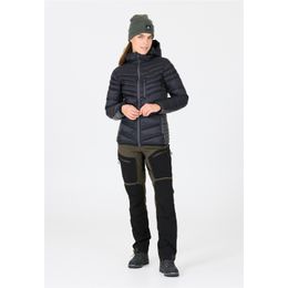 Softshellhose WHISTLER "Kodiak", Damen, Gr. 36, EURO-Gr&ouml;&szlig;en, schwarz (schwarz, gr&uuml;n), 94% Nylon, 6% Elasthan, mehrfarbig, lang, Hosen Softshellhose, mit praktischen Taschen