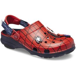 Clog Crocs "Spider Man All Terrain Clog K", M&auml;dchen, Gr. 34, blau (navy, rot), Croslite&trade;, kontrastfarbene Details, Schuhe Clog, Sommerschuh, Sandale, Kinderschuh mit Spider-Man Motiv