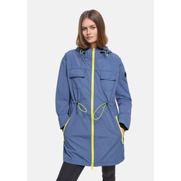 Marikoo Damen Outdoorjacke "Tr&uuml;ffelbonbon"dusty blau, Gr. M, Obermaterial: 100% Polyester; Kapuze: 62% Polyester, 33% Baumwolle, 5% Elasthan;