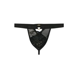 String WOH "String Pure Seduction G-String 1er Pack", Herren, Gr. L, schwarz, Obermaterial: 83% Polyamid PA. 11% Elasthan EL. 6% Metall MT., Unterhosen String