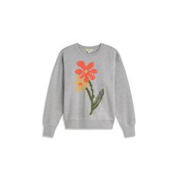thinking mu Sweatshirt 'Jodie' Damen Gr&ouml;&szlig;e M graumeliert / gr&uuml;n / orange / hummer