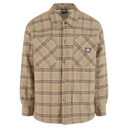 Langmantel Southpole "Southpole Herren Southpole Flannel Quitted Shirt Jacket", Herren, Gr. XL, warmsand, 100% Baumwolle, M&auml;ntel