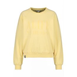 alife and kickin Sweatshirt ALIFE & KICKIN "Damen ThyraAK P", Damen, Gr. L, celestial gelb, 60% Baumwolle, 40% Polyester, Sweatshirts Sweatshirt