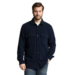 Langarmhemd Tom Tailor, Herren, Gr. 3XL, N-Gr, sky captain blau, Web, Obermaterial: 98% Baumwolle, 2% Elasthan, unifarben, regular fit normal, Hemden