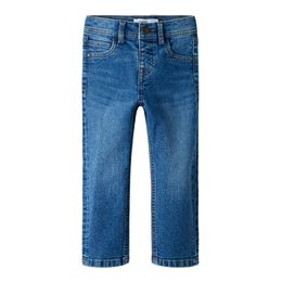 name it Jungen Slim-fit-Jeans "NMMSILAS SLIM JEANS 1061-DT TB"medium blau denim, Gr. 110, unifarben, Denim/Jeans, Obermaterial: 78% Baumwolle, 21%