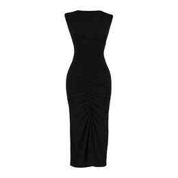 Trendyol Kleid Damen Gr&ouml;&szlig;e 34 schwarz Winterkleid