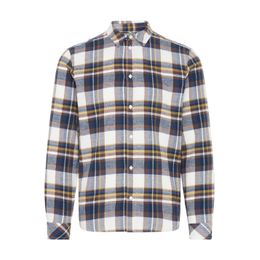 !Solid Flanellhemd SOLID "Flanellhemd SDChris", Herren, Gr. L, N-Gr, blau (insignia blau), Obermaterial: 60% Baumwolle CO. 40% Polyester PES., Hemden