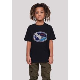 T-Shirt F4NT4STIC "NASA STS 42 Discovery Mission Badge Distressed", M&auml;dchen, Gr. 110/116, schwarz, Obermaterial: 100% Baumwolle, regular fit, Rundhals, ohne B&uuml;ndchen, Shirts T-Shirt, Premium Qualit&auml;t