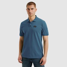 PME-Legend PME LEGEND Herren Poloshirtashleigh blau, Gr. 4XL, Web, Obermaterial: 95% Baumwolle, 5% Elasthan, Shirts, mit Logostickerei