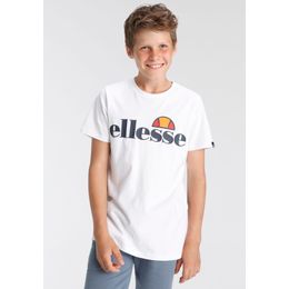 T-Shirt Ellesse "MALIA", Jungen, Gr. 140/146 (10/11), wei&szlig;, Obermaterial: 100% Baumwolle, Rundhals, Shirts T-Shirt, f&uuml;r Kinder