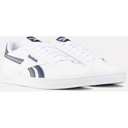 Sneaker Reebok CLASSIC "COURT RETRO", Damen, Gr. 36,5, blau (wei&szlig;, navy), Synthetik, Textil, Schuhe Sneaker