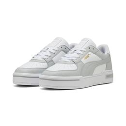 Sneaker Puma "CA PRO CLASSIC II", Damen, Gr. 42, wei&szlig; (Puma wei&szlig;, harbor mist), Leder, unifarben, Schuhe Sneaker, mit Leder-Obermaterial, mit Mesh-Futter, mit Gummi-Laufsohle