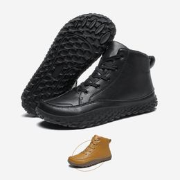 Barfu&szlig;schuh DOTALES "Haven Winter Barfu&szlig;schuhe Damen & Herren -Warm & Flexibel", Damen, Gr. 40, Normalschaft, schwarz, Schuhe Barfu&szlig;schuh, Minimalschuhe