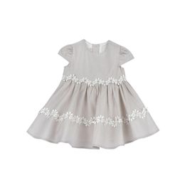 Chicco Kleid M&auml;dchen Gr&ouml;&szlig;e 86 hellgrau / wei&szlig;