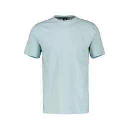 T-Shirt Lerros, Damen, Gr. M, blau (cloud blau), Obermaterial: 100% Baumwolle, regular fit normal, Rundhals, Shirts T-Shirt, Logopr&auml;gung an der Brust