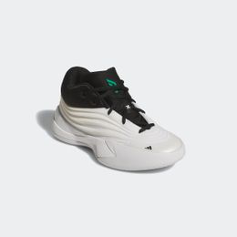 Basketballschuh adidas Performance "DAME X KIDS", M&auml;dchen, Gr. 38, zero metallic, core schwarz, court gr&uuml;n, Synthetik, Textil, Schuhe, Signature-Schuh von Damian Lillard, f&uuml;r Kinder & Jugendliche