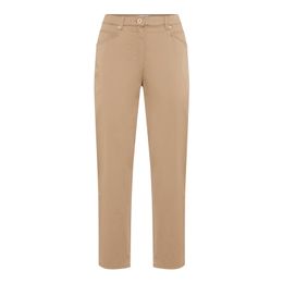 Damen 5-Pocket-Hose "Style CAREN 6/8"nougat, Gr. 26, RAPHAELA BY Brax, Web, 97% Baumwolle, 3% Elasthan, Hosen