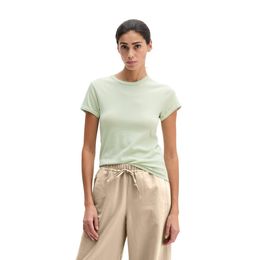 Marc O'Polo MARC O'POLO Damen T-Shirt "aus Organic Cotton"calm sage, Basic, Gr. L, unifarben, Obermaterial: 100% Baumwolle, Shirts