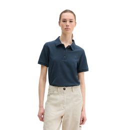 Marc O'Polo Poloshirt MARC O'POLO "aus Piqu&eacute;-Jersey", Damen, Gr. L, deep night blau, Obermaterial: 96% Baumwolle, 4% Elasthan, unifarben, regular fit, Shirts