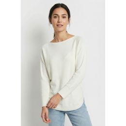 Strickpullover QS, Damen, Gr. S (36), wei&szlig;, Strick, Obermaterial: 83% Viskose, 17% Polyamid, unifarben, regular fit taillenbedeckt, U-Boot-Ausschnitt, Rippb&uuml;ndchen, Pullover Strickpullover, mit Rippb&uuml;ndchen