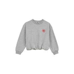 WE Fashion Sweatshirt M&auml;dchen Gr&ouml;&szlig;e 122/128 graumeliert