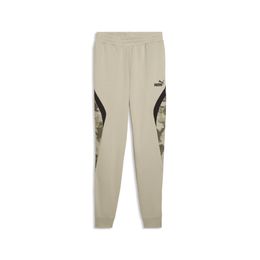 Sporthose Puma "Camo Jogginghose Herren", Herren, Gr. XS, Normalgr&ouml;&szlig;en, pebble gray beige, Obermaterial: 68% Baumwolle, 32% Polyester; Rippe: 97% Baumwolle, 3% Elasthan; Tasche &ndash; Oben: 100% Baumwolle, regular fit, Hosen Sporthose