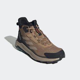 Wanderschuh adidas terrex "TERREX ANYLANDER MID", Damen, Gr. 47, cardboard, blanch cargo, shadow olive, Textil, Schuhe Wanderschuh