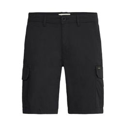 !Solid Cargoshorts SOLID "Cargoshorts SDKallant", Herren, Gr. L, N-Gr, schwarz (true schwarz), Obermaterial: 98% Baumwolle CO. 2% Elasthan EL., Hosen
