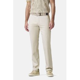 MEYER Herren Chinos "Bonn 1-8142"sand, Gr. 24, unifarben, 88% Baumwolle, 10% Seide, 2% Elasthan, Hosen, Seide-Bio-Baumwolle