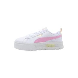 Puma Sneaker 'Mayze' Jungen Gr&ouml;&szlig;e 31 limone / pastellpink / wei&szlig;