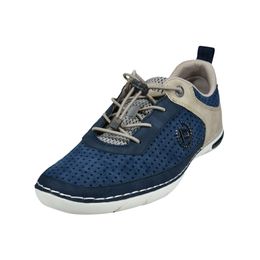 Schn&uuml;rschuh Bugatti "Bugatti Halbschuhe Lederimitat", Herren, Gr. 40, blau, Lederimitat, Schuhe Schn&uuml;rschuh