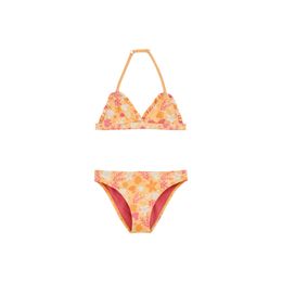 WE Fashion Bikini M&auml;dchen Gr&ouml;&szlig;e 122/128 orange / pink / wei&szlig;