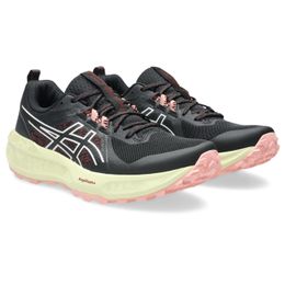 Trailrunningschuh asics "GEL-SONOMA 8", Damen, Gr. 37,5, schwarz-wei&szlig; (schwarz, wei&szlig;), Textil, Schuhe, f&uuml;r anspruchsvolles Gel&auml;nde, profiliertes Gummi-Laufsohlenmaterial